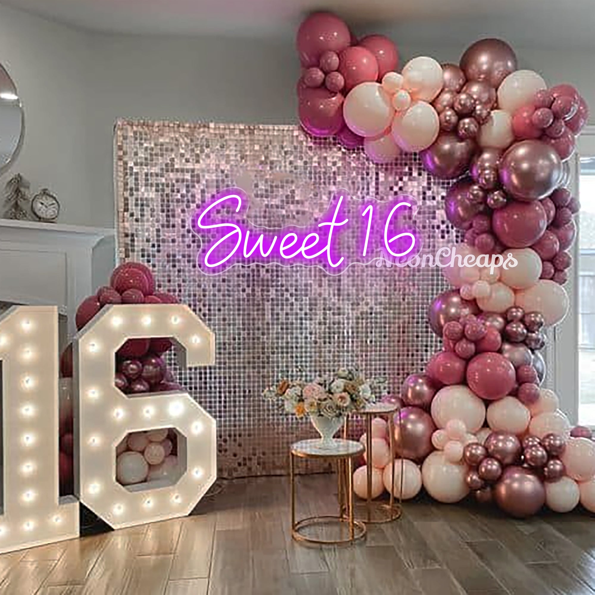Sweet 16 Neon Sign | LED Neon Sign | Party neon