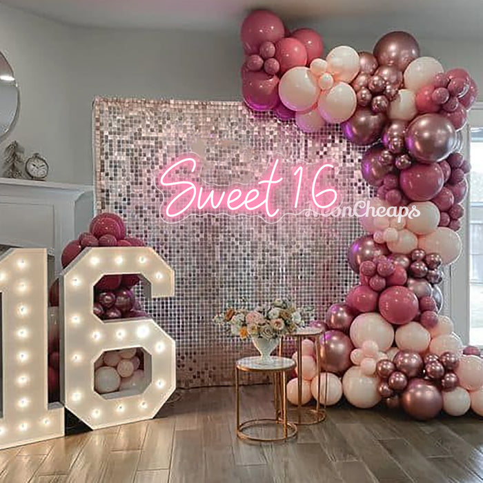 Sweet 16 Neon Sign | LED Neon Sign | Party neon